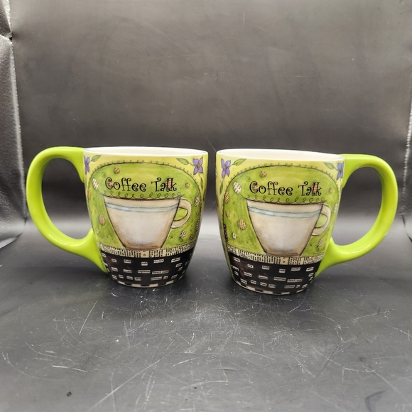 LANG | Kitchen | Lang 20 Coffee Talk Mugs Artist Lisa Kaus Set Of 2 ...